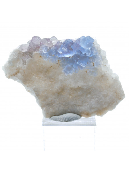 Blue fluorite - Blanchard mine, Bingham, New Mexico, USA