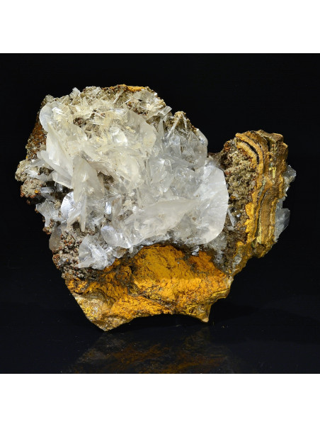 Calcite et hémimorphite - Mine Ojuela, Mapimi, Durango, Mexique