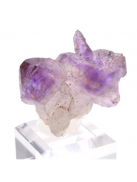Sceptered amethyst and Japan-law-twin - Maro Vaolavo, Madagascar