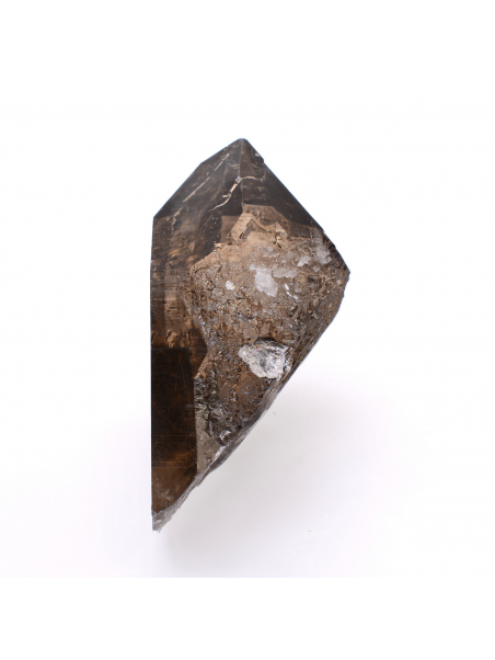 Quartz fumé et hématite - Les Courtes, face nord, Massif du Mont-Blanc ...